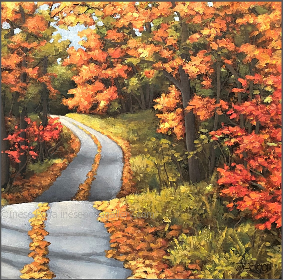 Autumn Landscape Drawing